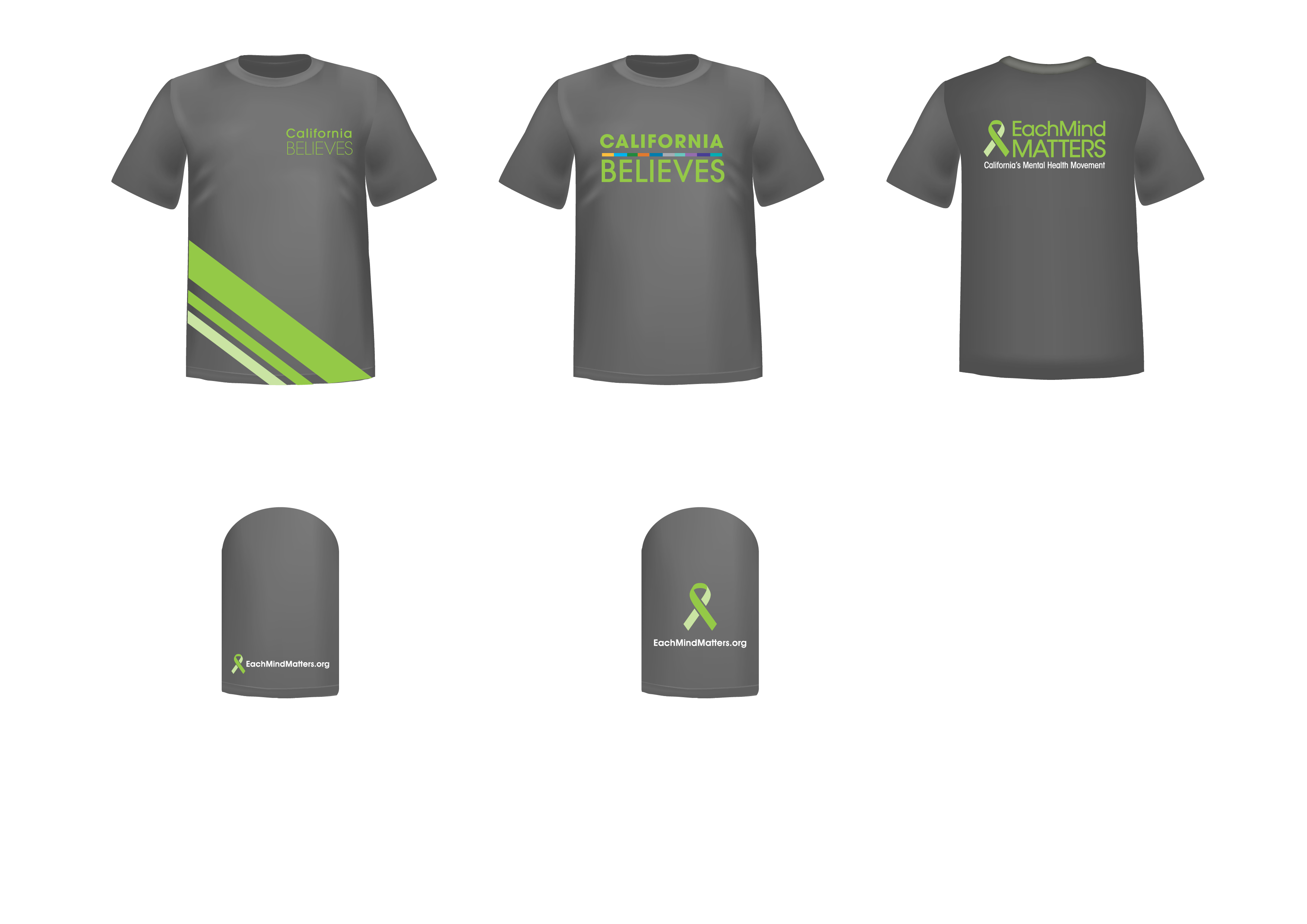 Each Mind Matters "Believes" T-Shirt (artwork)