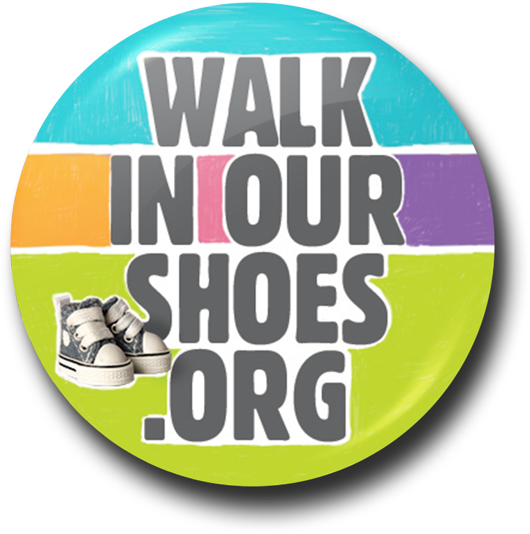 Walk In Our Shoes Button (Artwork)